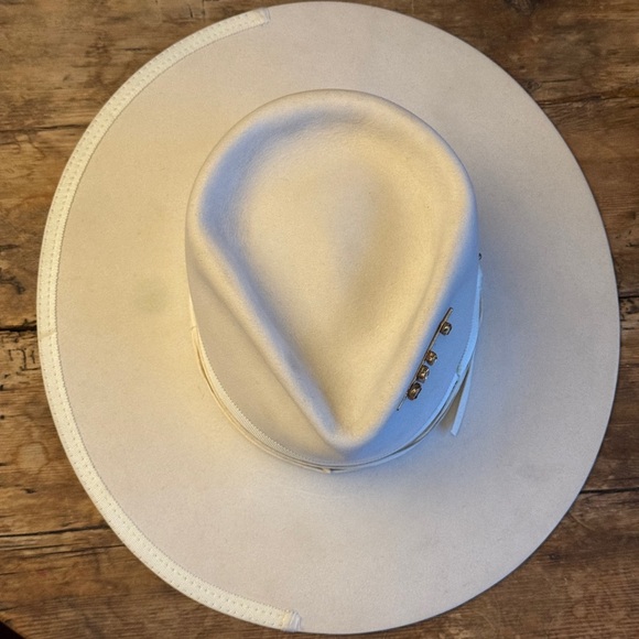 Nick Fouquet | Accessories | Nick Fouquet White Flat Felt Fedora Hat 0x ...